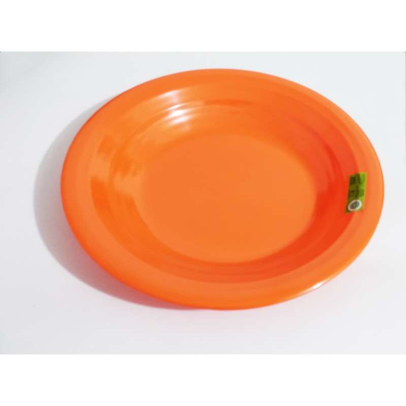 Jual 2 buah Piring Melamin Ulir Datar 10 inc P1001 Golden Flying Fish ...