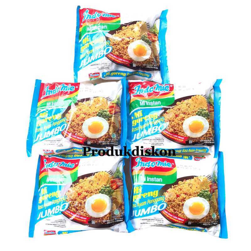 Jual Indomie Goreng Jumbo Rasa Ayam Panggang @5pcs di Seller ...