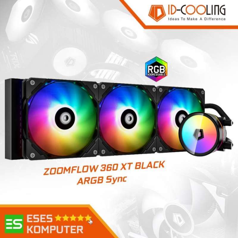 Jual ID-COOLING ZOOMFLOW 360 XT - AIO CPU Liquid Water Cooler ARGB Sync di Seller ESES Komputer ...