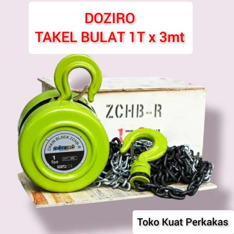 Jual Takel Rantai Model Bulat Doziro Chain Block 1Ton X 3Meter di ...