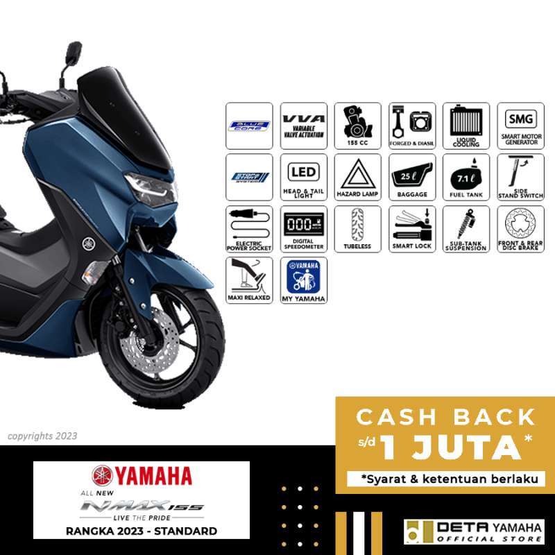 Promo Deta-sepeda Motor Yamaha All New Nmax 155 Standard 2023 ...