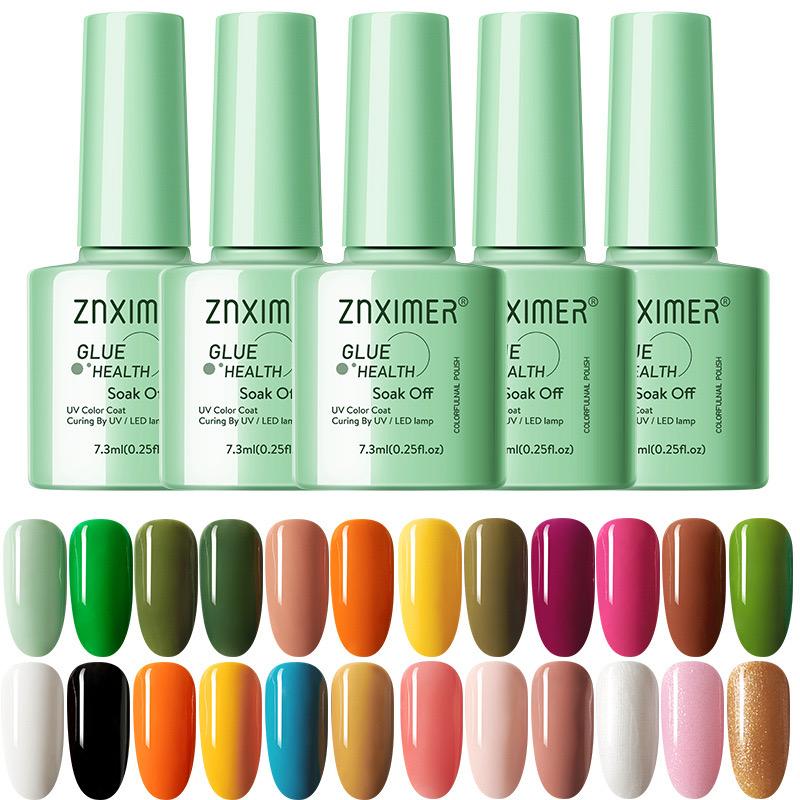 Promo Znximer Kutek Kuku Glue Health Soak Off Gel Halal Uv Color Coat 7 ...