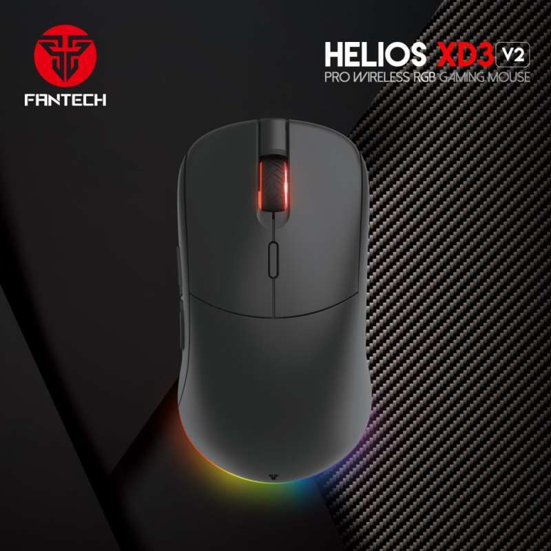 Jual Mouse Fantech HELIOS XD3 V2 Wireless Gaming RGB Dual Mode Black ...
