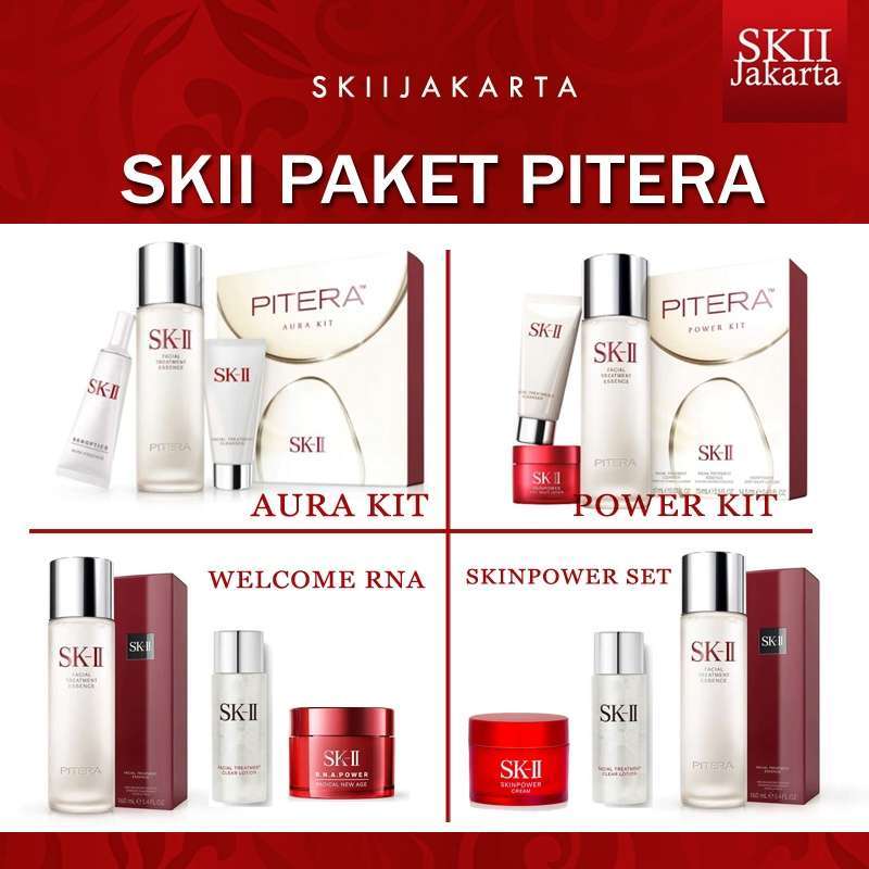 Promo Sk-ii Sk Ii Skii Sk2 Paket Welcome Rna/ Aura Kit / Power Kit / Skinpower Set Diskon 18% Di ...