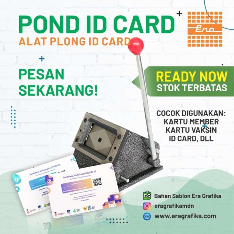 Promo Alat Potong / Alat Plong/ Mesin Pond ID Card Instant Diskon 23% ...