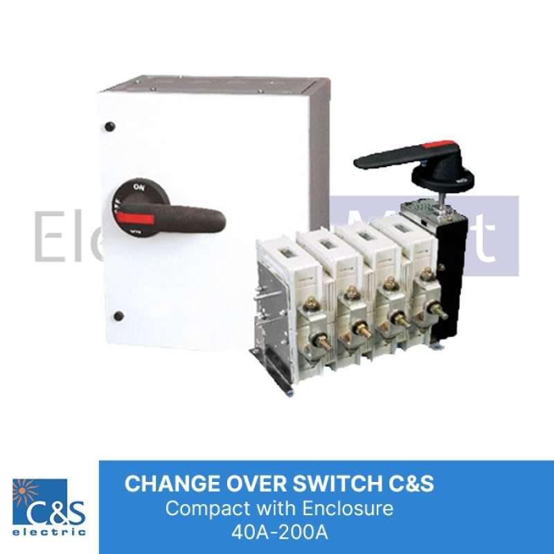 Promo Change Over Switch/COS/Ohm Saklar with Enclosure C&S 40A + Box ...