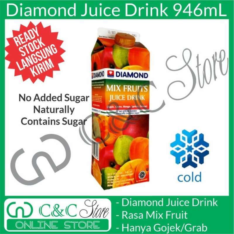 Jual Diamond Juice Drink Varian Rasa Unsweet No Sugar 946ml 1 Liter Di ...