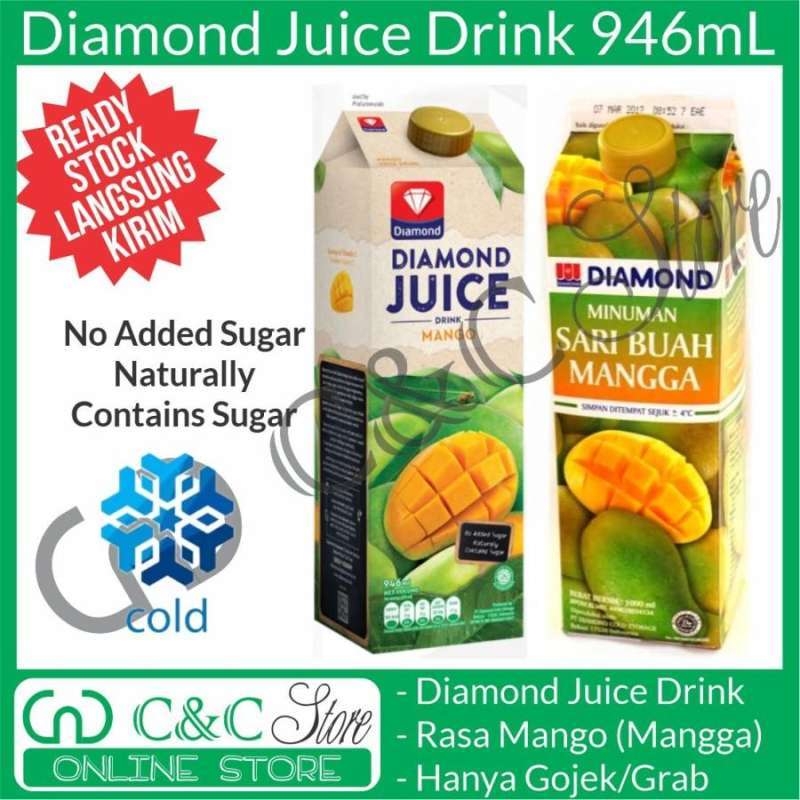 Jual Diamond Juice Drink Varian Rasa Unsweet No Sugar 946ml 1 Liter Di Seller C&c Store ...