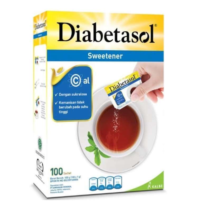 Jual Gula Rendah Kalori | Diabetasol Sweetener Gula Sukralosa 100 di ...