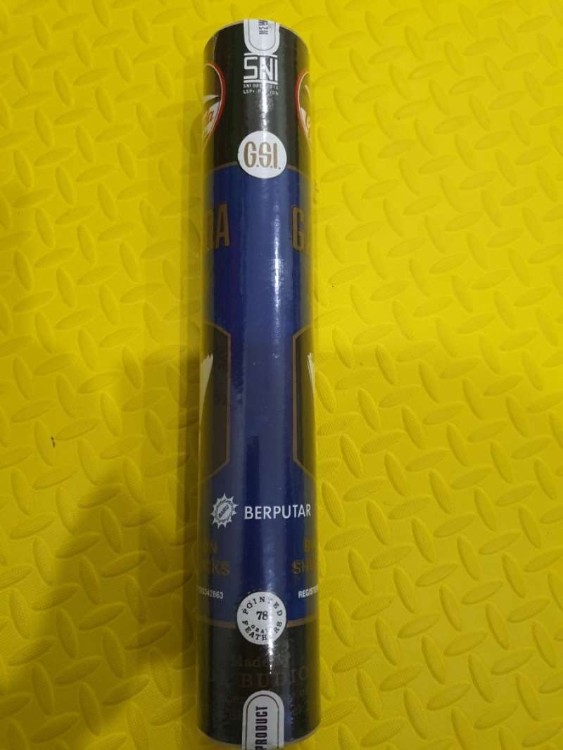 Promo Shuttlecock / kok Garuda Gold Biru. 1 slop isi 12 Sealed original ...