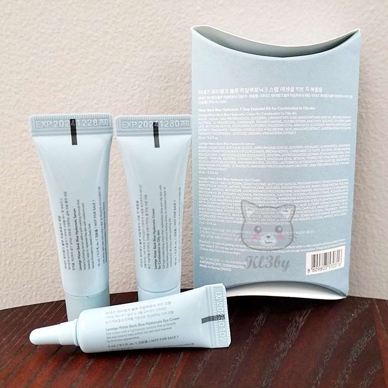 Jual Laneige Water Bank Blue Hyaluronic 3 Steps Essential Kit Trial ...