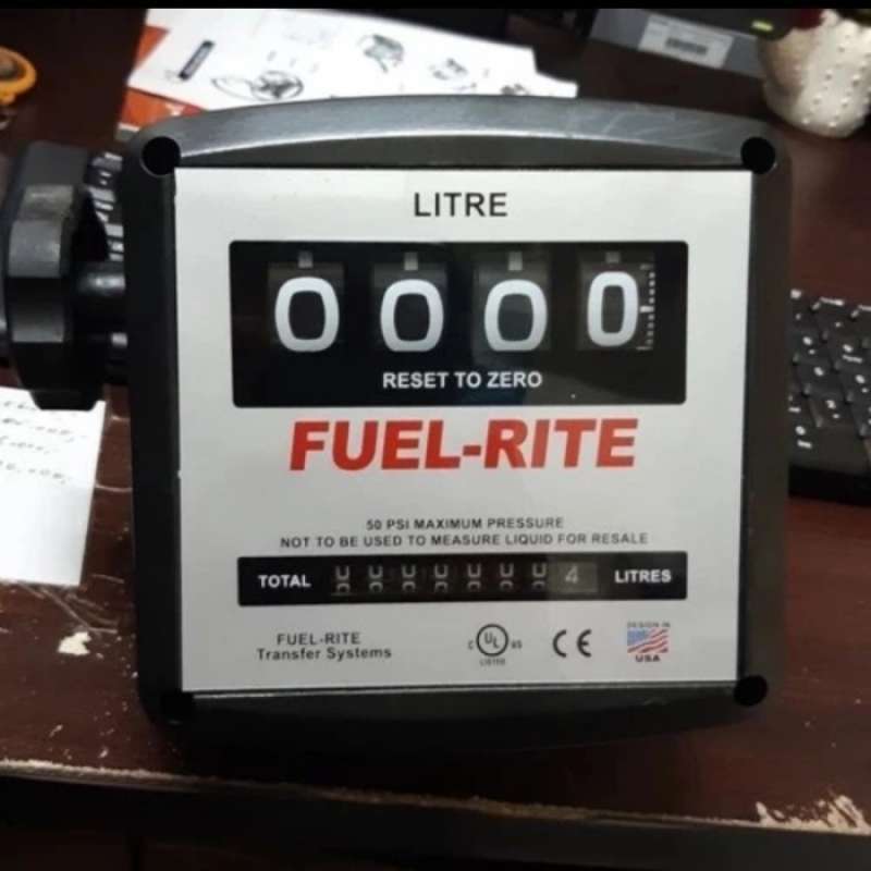 Promo FUAL Rite 4digit Flowmeter Solar Fuel Rute 1inch Flow Meter Solar ...