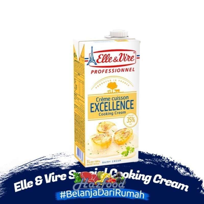 Jual Elle & Vire Creme Cuisson Excellence Cooking Cream 1l | Krim Elle ...