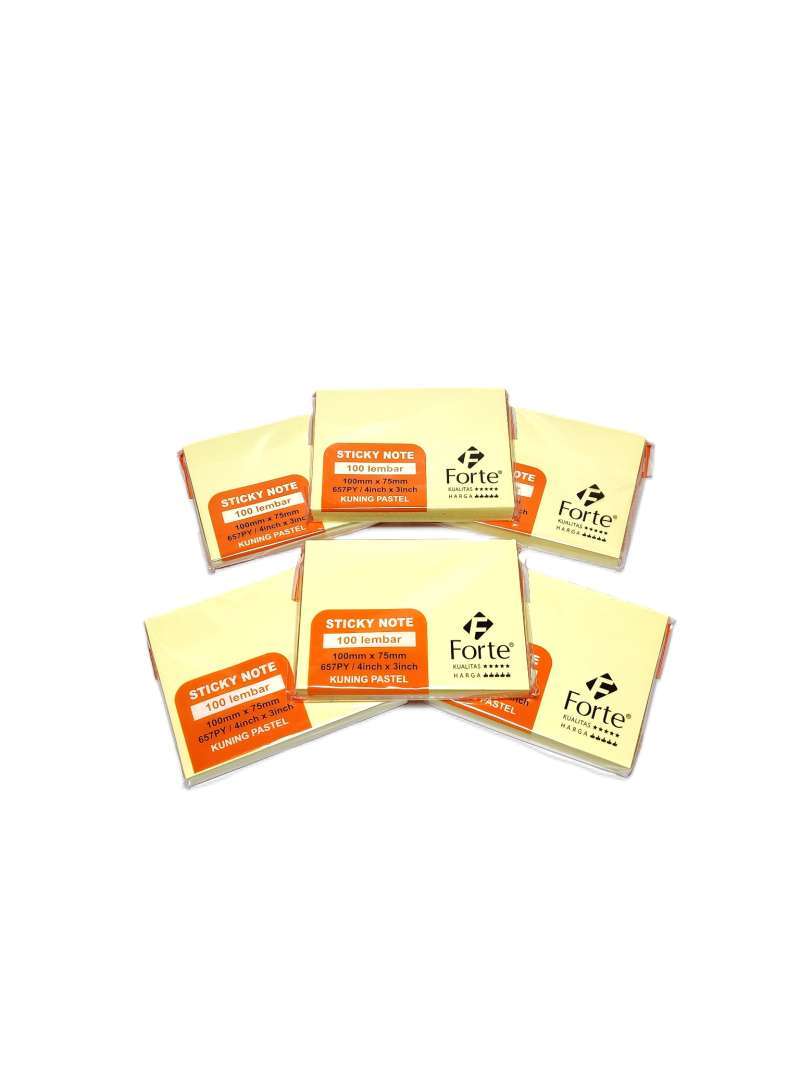 Jual Harga (1packs/100lembar ) Label/memo Sticky Notes Ukuran 4x3 Inch ...