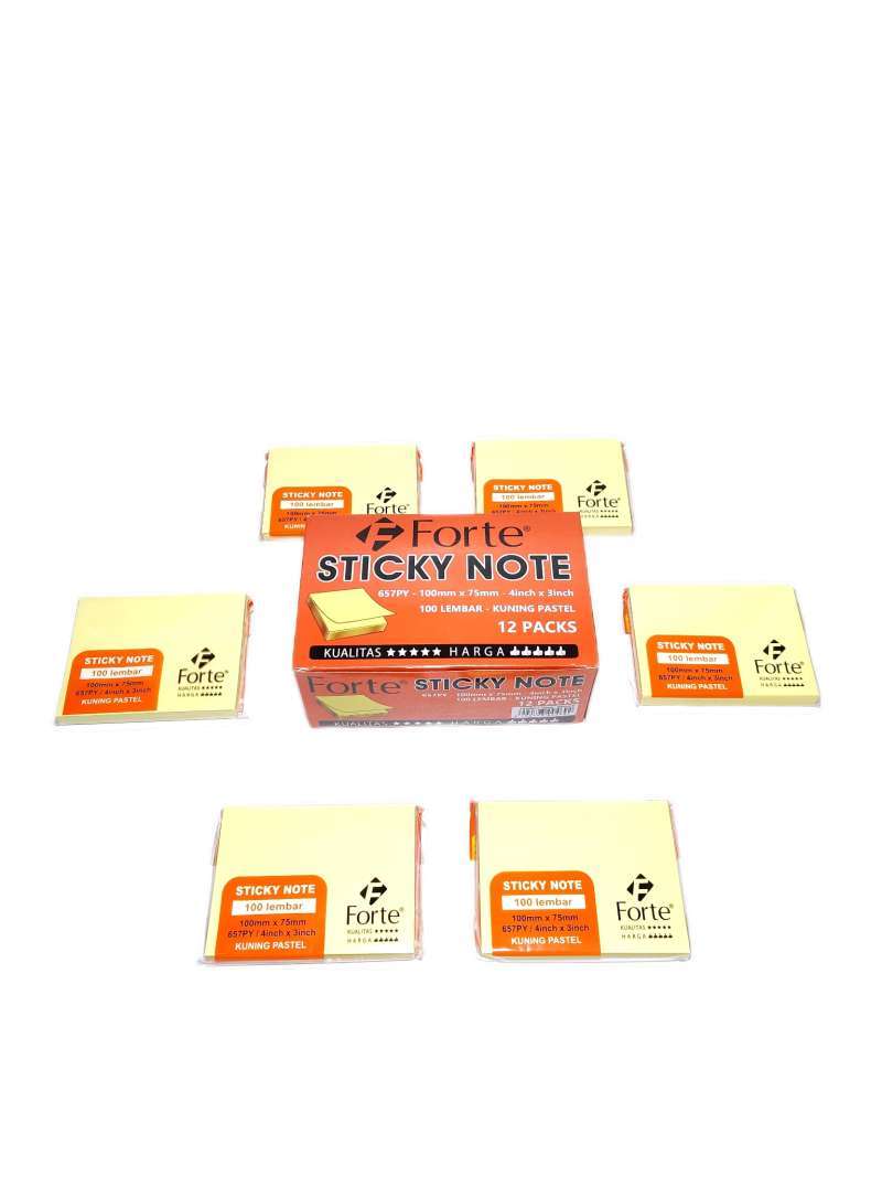 Jual Harga (1packs/100lembar ) Label/memo Sticky Notes Ukuran 4x3 Inch ...