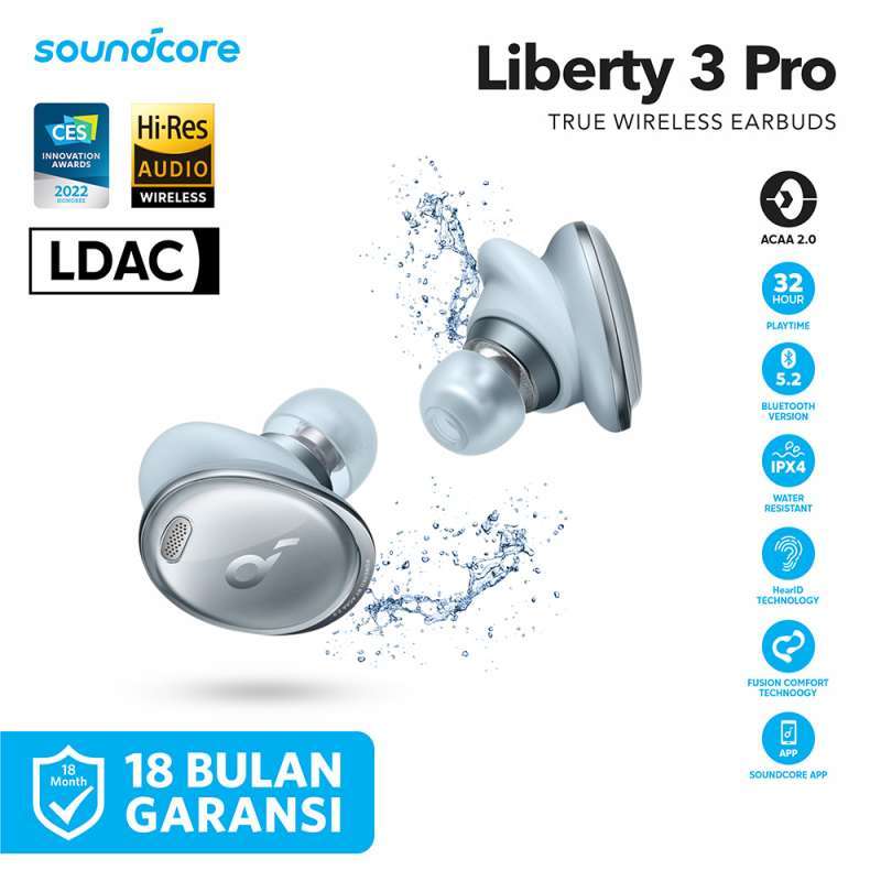 Promo ANKER Soundcore Liberty 3 Pro ANC TWS Wireless Earbuds A3952 ...