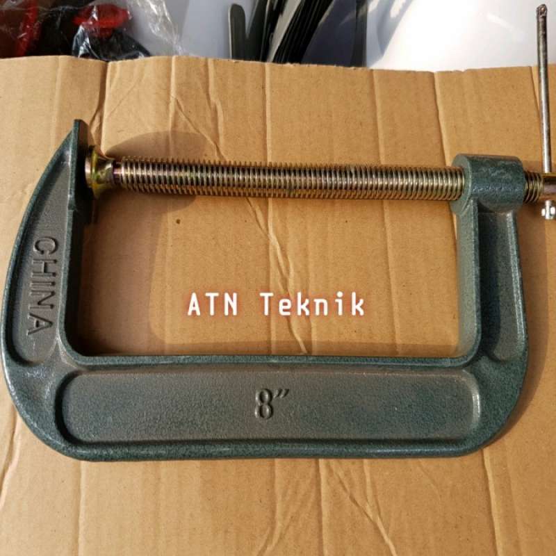 Promo Klem C Alat Penjepit Model C-Clamp 8 Inch Clamp C Heavy Duty Type ...