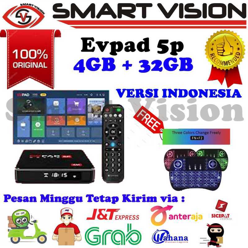Jual Evpad 5P Versi Indonesia Android TvBox 6k 4GB/32GB 8Core Wifi Dual Band di Seller Smart ...