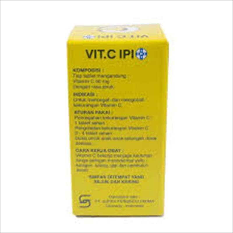 Promo Vitamin C Ipi 50mg / Vitamin Rasa Jeruk Untuk Daya Tahan Tubuh ...