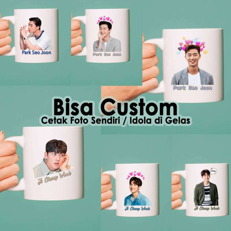 Jual Mug Custom Desain Park Seo Joon Ji Chang Wook Cangkir Kdrama Kpop ...