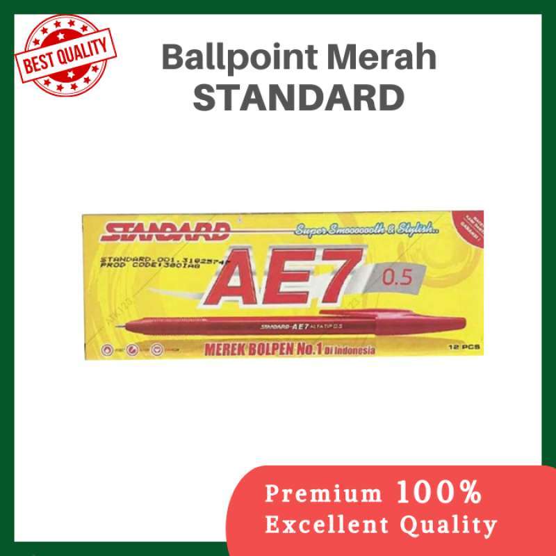 Jual Ballpoint Standard Ae 7 - Merah Di Seller Cv Bintang Empat ...