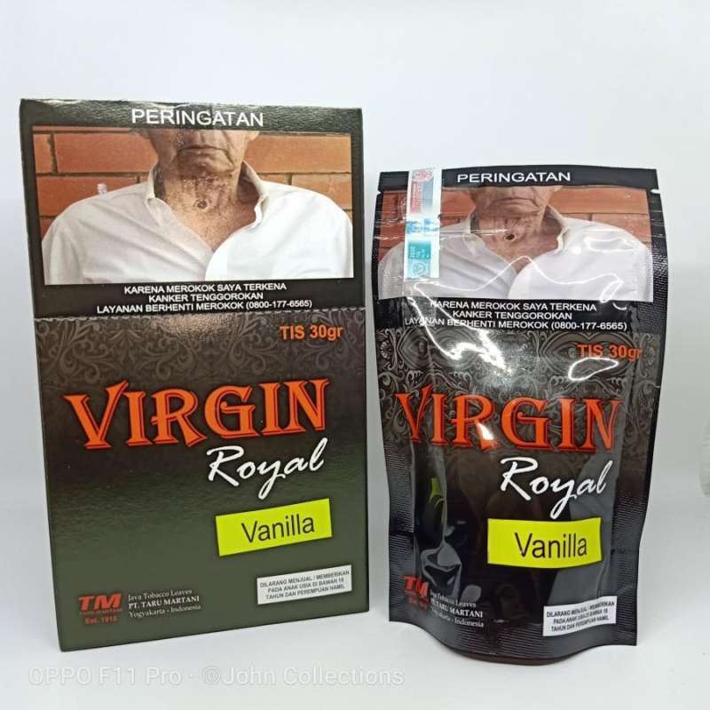 Jual Tembakau Rokok Virgin Royal Premium Tarumartani Aroma Vanilla ...