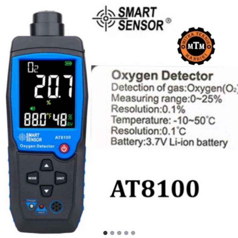 Jual Alat Ukur Detector Sensor Oxygen 02 With Alarm Smart Sensor At ...