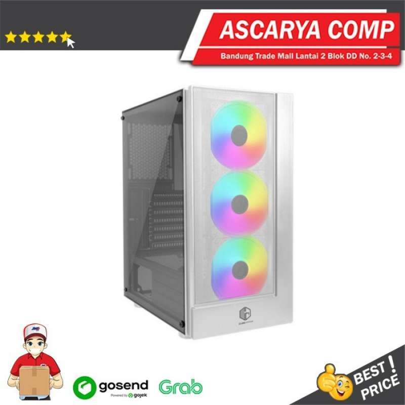 Jual Casing CUBE GAMING LICH WHITE VERSION - ATX - TEMPERED / Casing PC ...