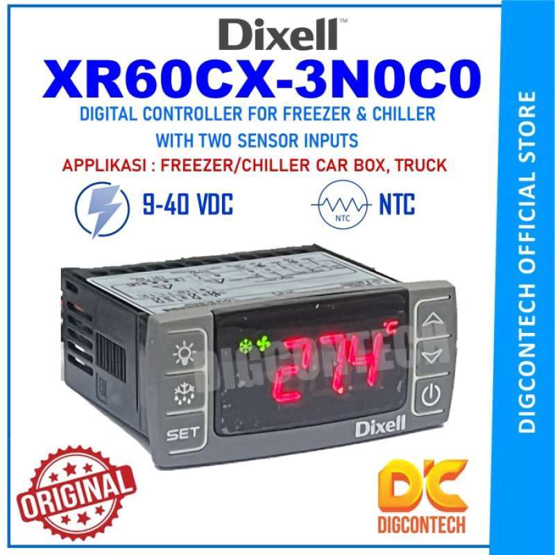 Promo DIXELL XR60CX-3N0C0 9-40 VDC UNTUK TRUCK DIGITAL THERMOSTAT ...