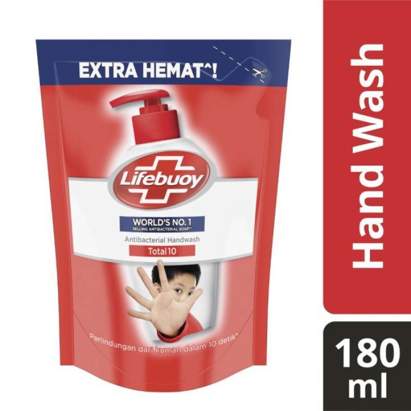 Jual Lifebuoy Sabun Cuci Tangan Total10 180ml Anti Kuman, Virus dan ...