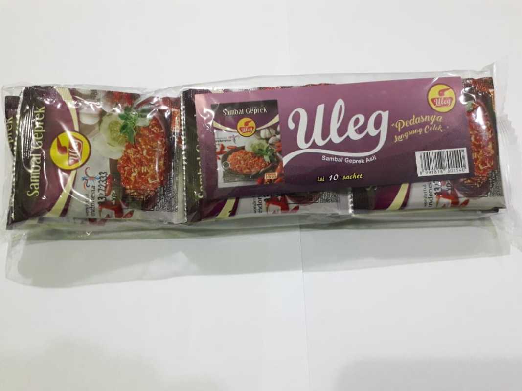 Jual ULEG SAMBAL GEPREK ISI 10 SACHET X 18G/pack di Seller CV. KILAU ...