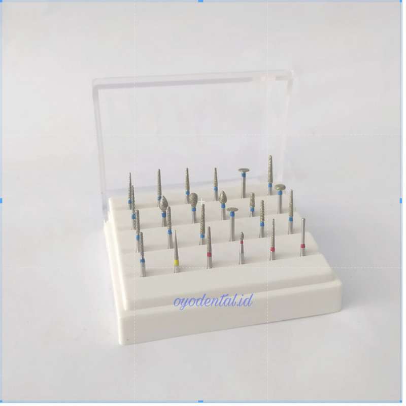 Promo DENTAL DIAMOND BUR GIGI 24PCS HIGH SPEED / DIAMOND BUR HIGHSPEED ...