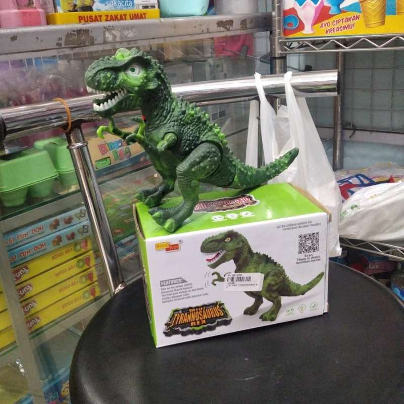 Jual Mainan Dinosaurus Mini Tyrannosaurus Rek Ada Suara Dan Lampu di ...