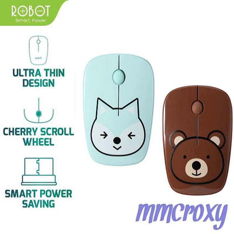 Promo Mouse Robot M220 Mouse Wireless Optical Mouse Cherry Scroll ...