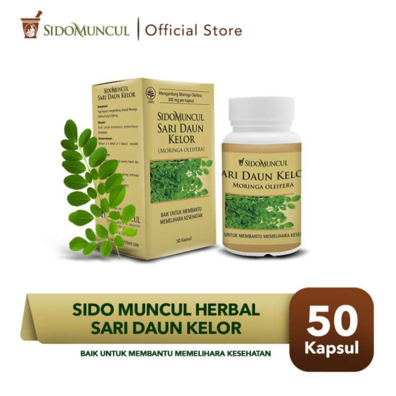 Promo Sido Muncul Herbal Sari Daun Kelor 50 Kapsul - Jaga Kesehatan ...