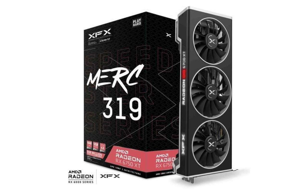 Jual Xfx Radeon Rx 6750 Xt Black 12gb Ddr6 Speedster Merc319 - Rx ...
