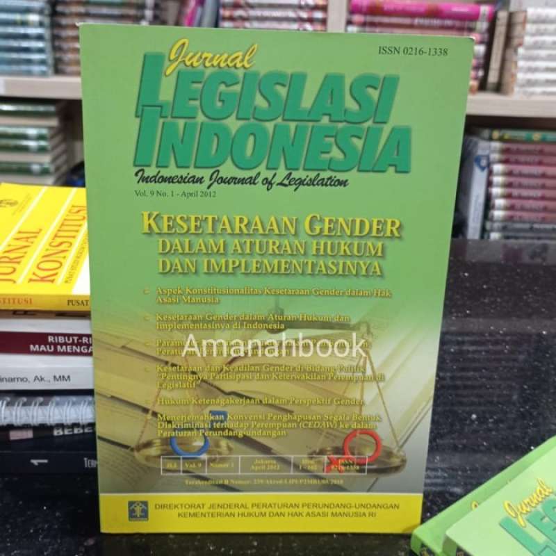 Jual Jurnal Legislasi Indonesia Kesetaraan Gender Dalam Aturan Hukum Di Seller Bane Store ...