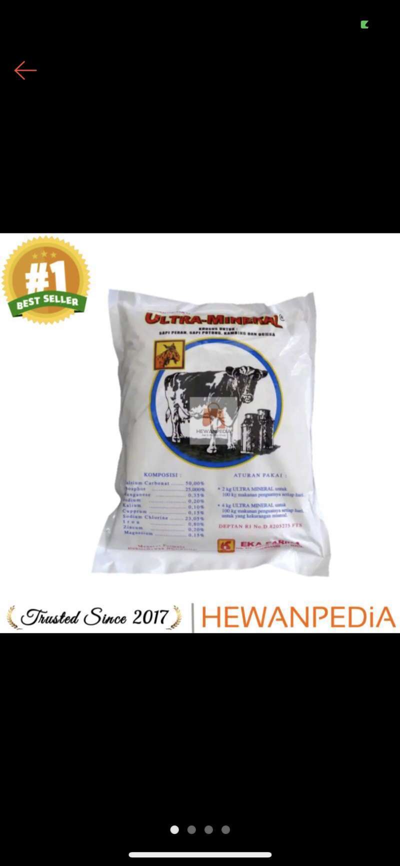 Jual Ultra Mineral 1 Kg Ultramineral Suplemen Penggemuk Sapi Kambing ...
