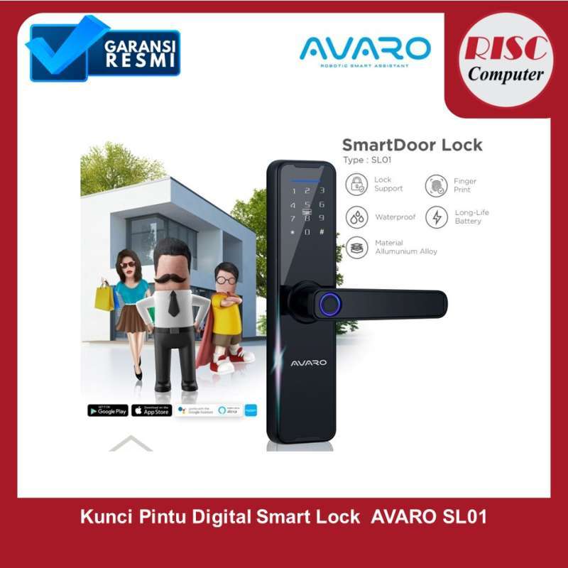 Jual Avaro 8610 Smart Door Lock Handle Rfid- Fingerprint Waterproof - Sl01 Di Seller Risc ...