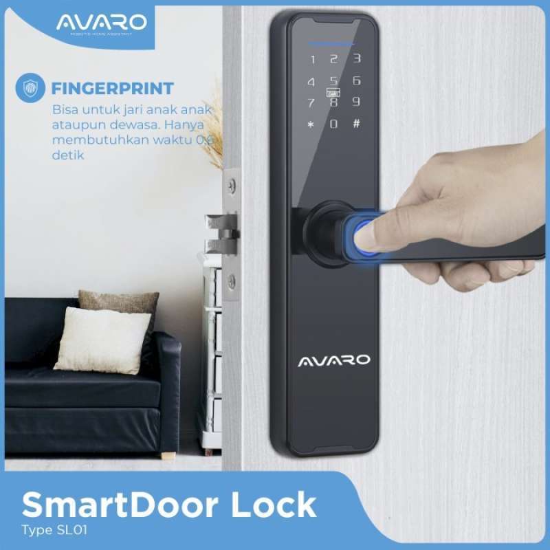 Jual Avaro 8610 Smart Door Lock Handle Rfid- Fingerprint Waterproof - Sl01 Di Seller Risc ...