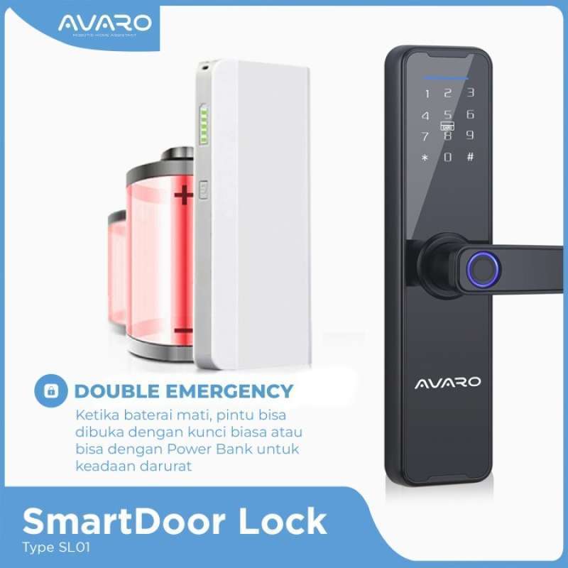 Jual Avaro 8610 Smart Door Lock Handle Rfid- Fingerprint Waterproof - Sl01 Di Seller Risc ...