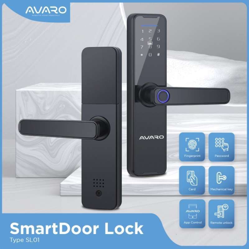 Jual Avaro 8610 Smart Door Lock Handle Rfid- Fingerprint Waterproof - Sl01 Di Seller Risc ...