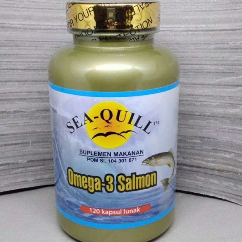 Promo SEAQUILL SEA QUILL FISH OIL SALMON OIL OMEGA 3 MINYAK IKAN 120 ...