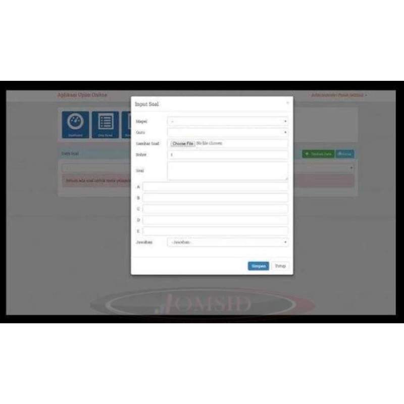 Jual Aplikasi Untuk Ujian Online Full Source Code di Seller OMSID ...