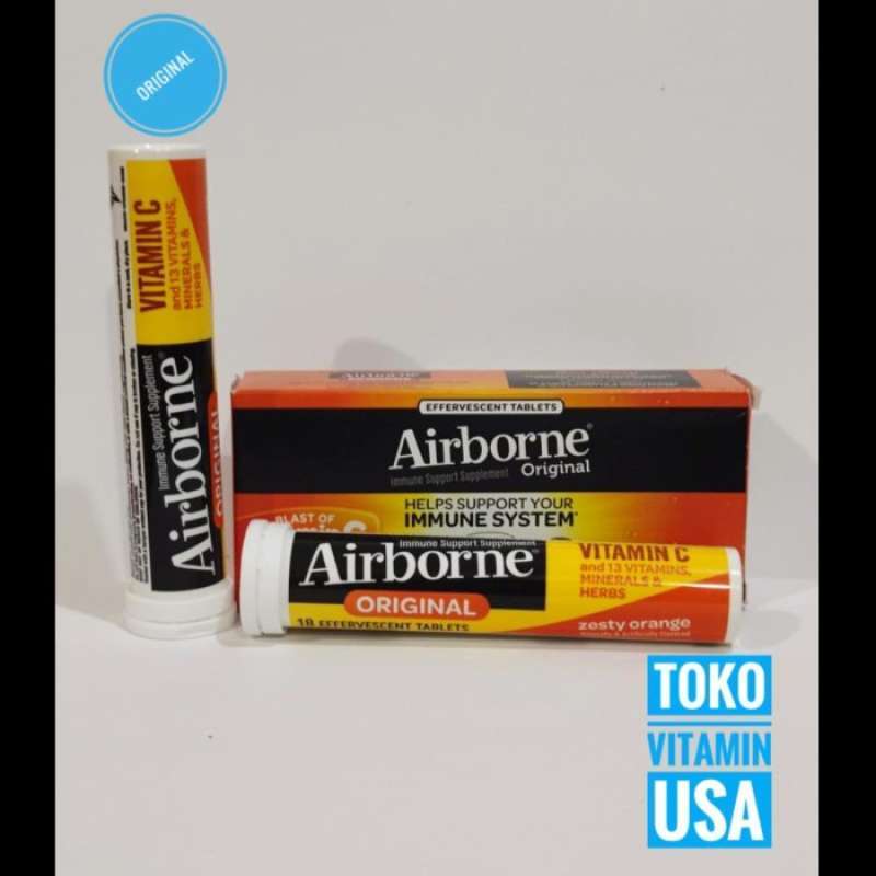 Jual Airborne Vitamin C Effervescent 36 Tablets Di Seller Nur Nur Toko ...