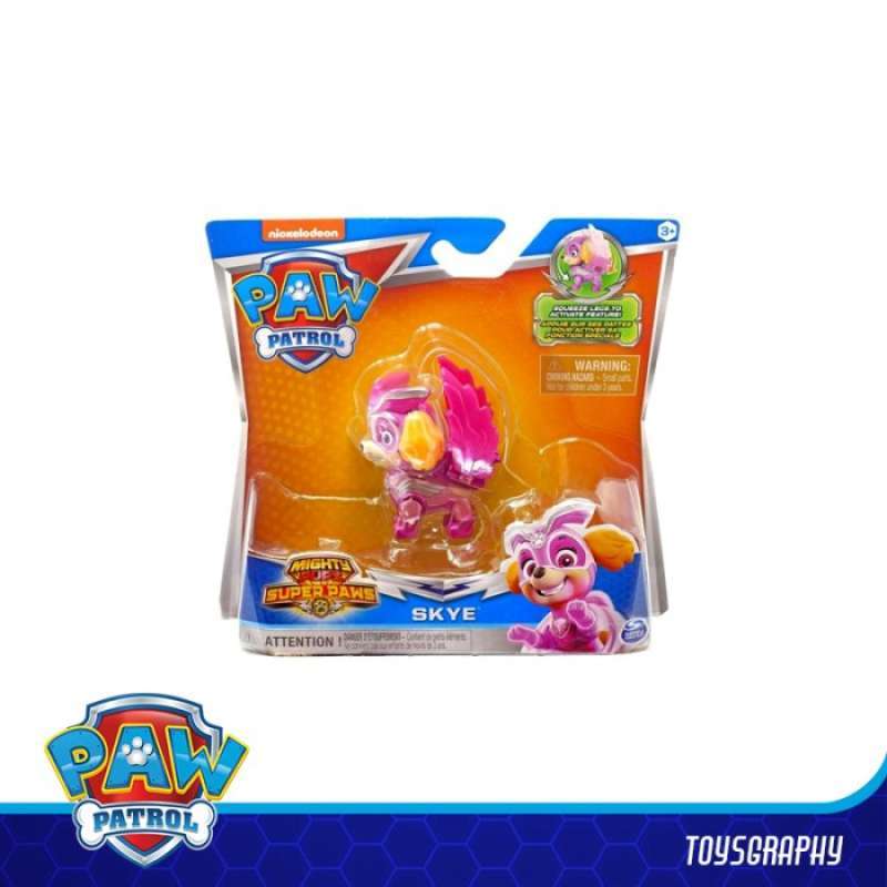 Promo Paw Patrol Mighty Pups Super Paws Skye Action Figure Nickelodeon