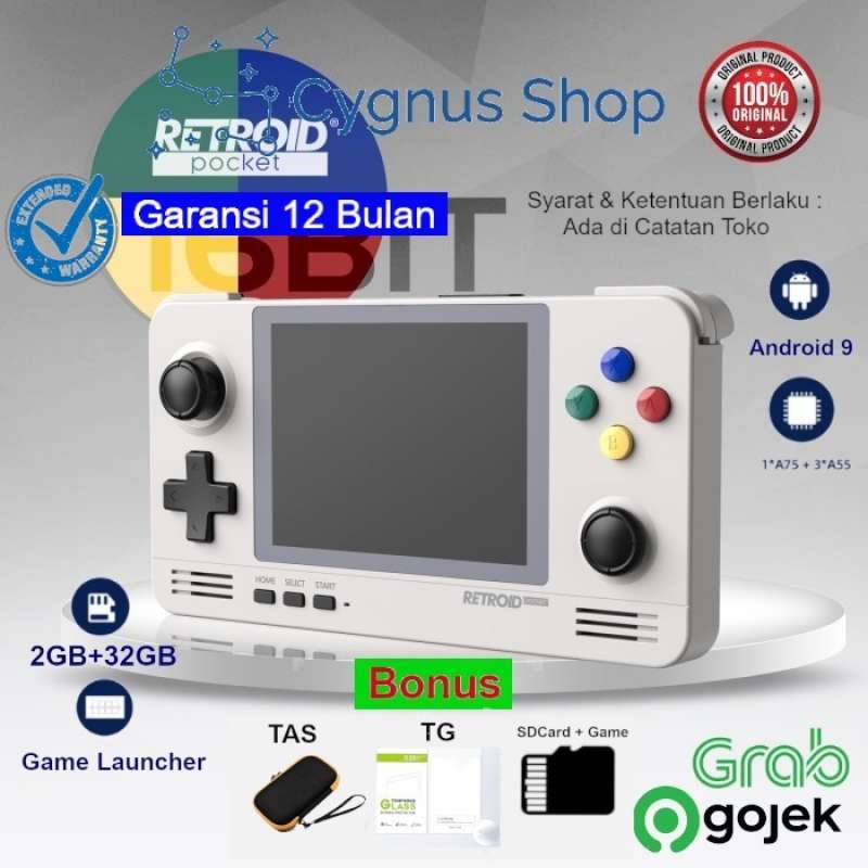 Promo Retroid Pocket 2+ Handheld Retro Gaming Console PSP PS1 NDS ...