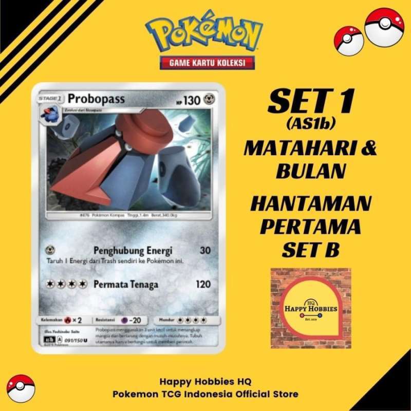 Jual Pokemon TCG Indonesia AS1b 091/150 Probopass U di Seller Happy Hobbies HQ - Jemur Wonosari ...