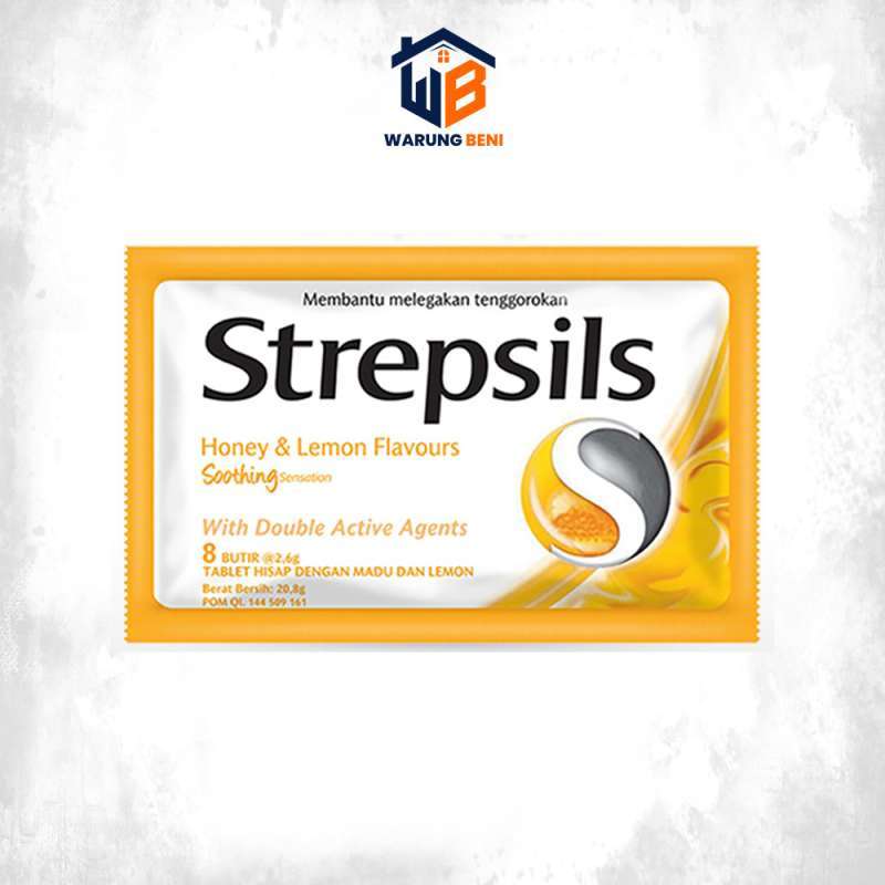 Jual Strepsils Soothing Honey Lemon 8s - Permen Pelega Tenggorokan Di ...