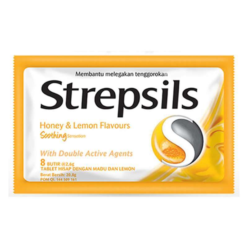 Jual Strepsils Soothing Honey Lemon 8s - Permen Pelega Tenggorokan Di ...